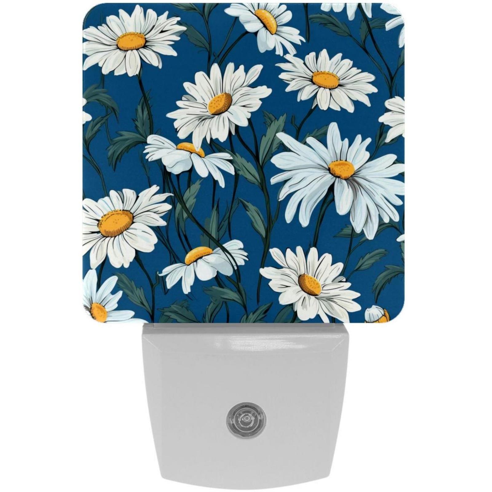 Daisy LED Square Night Lights- Modern and Energy Efficient Bedside ...