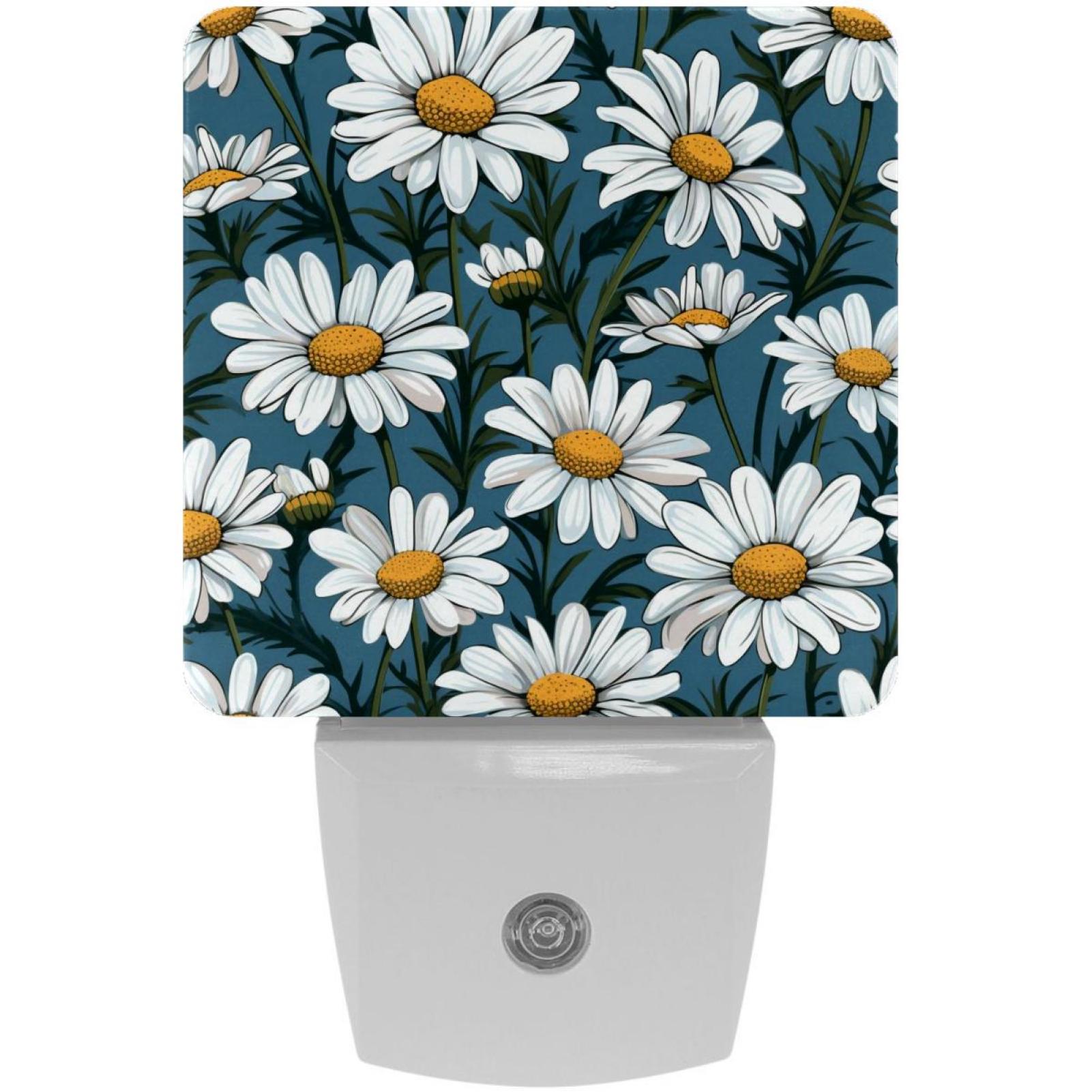 Daisy LED Square Night Lights - Portable and Stylish for Bedroom and ...