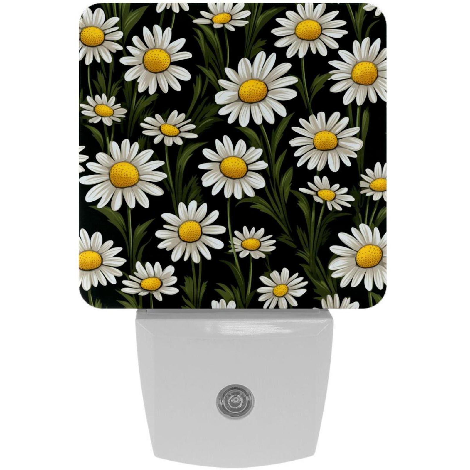 Daisy LED Square Night Lights - Portable and Stylish for Bedroom and ...