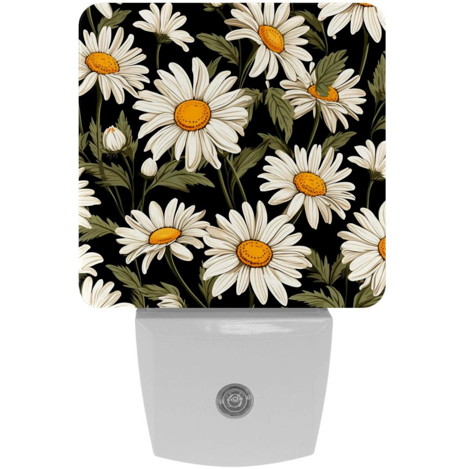 Daisy LED Square Night Lights for Bedroom and Living Room, Decorative Mood Lighting with Remote ...