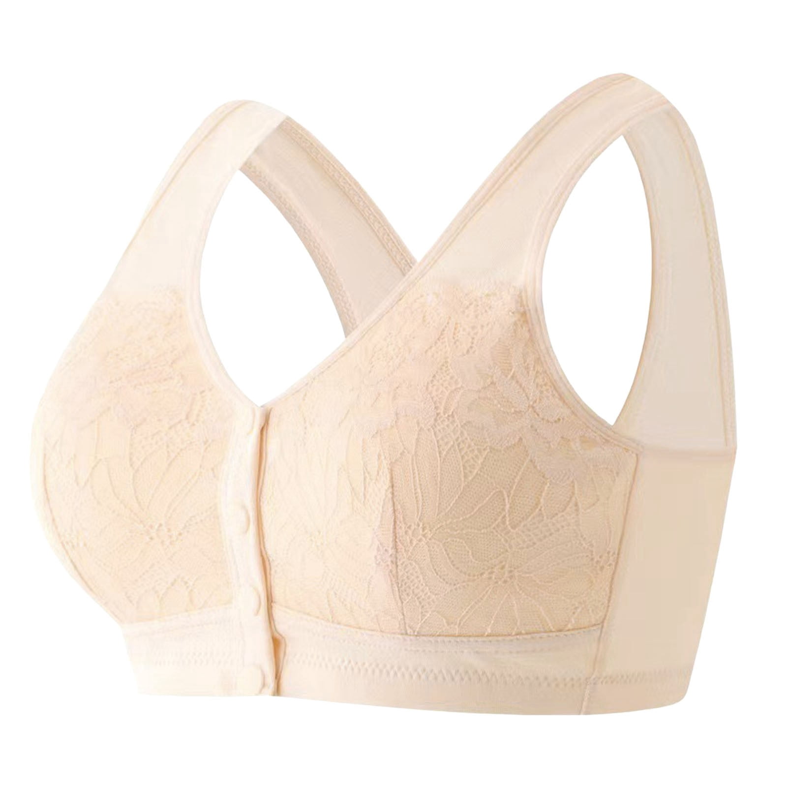 Daisy Lace Bras for Women Front Closure No Underwire Comfort Senior ...