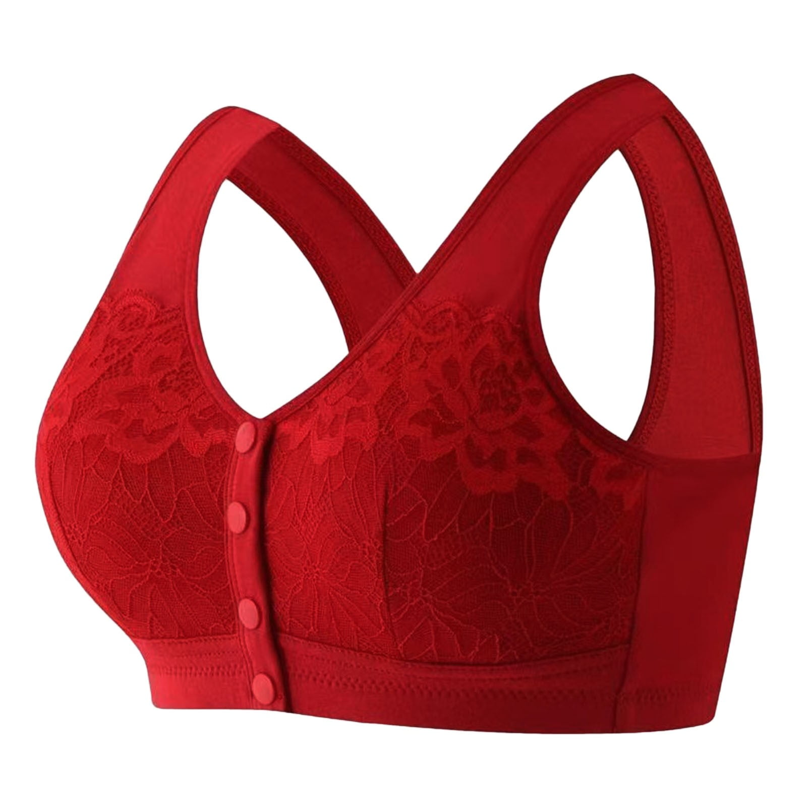 Daisy Lace Bras for Women Front Closure No Underwire Comfort Senior ...