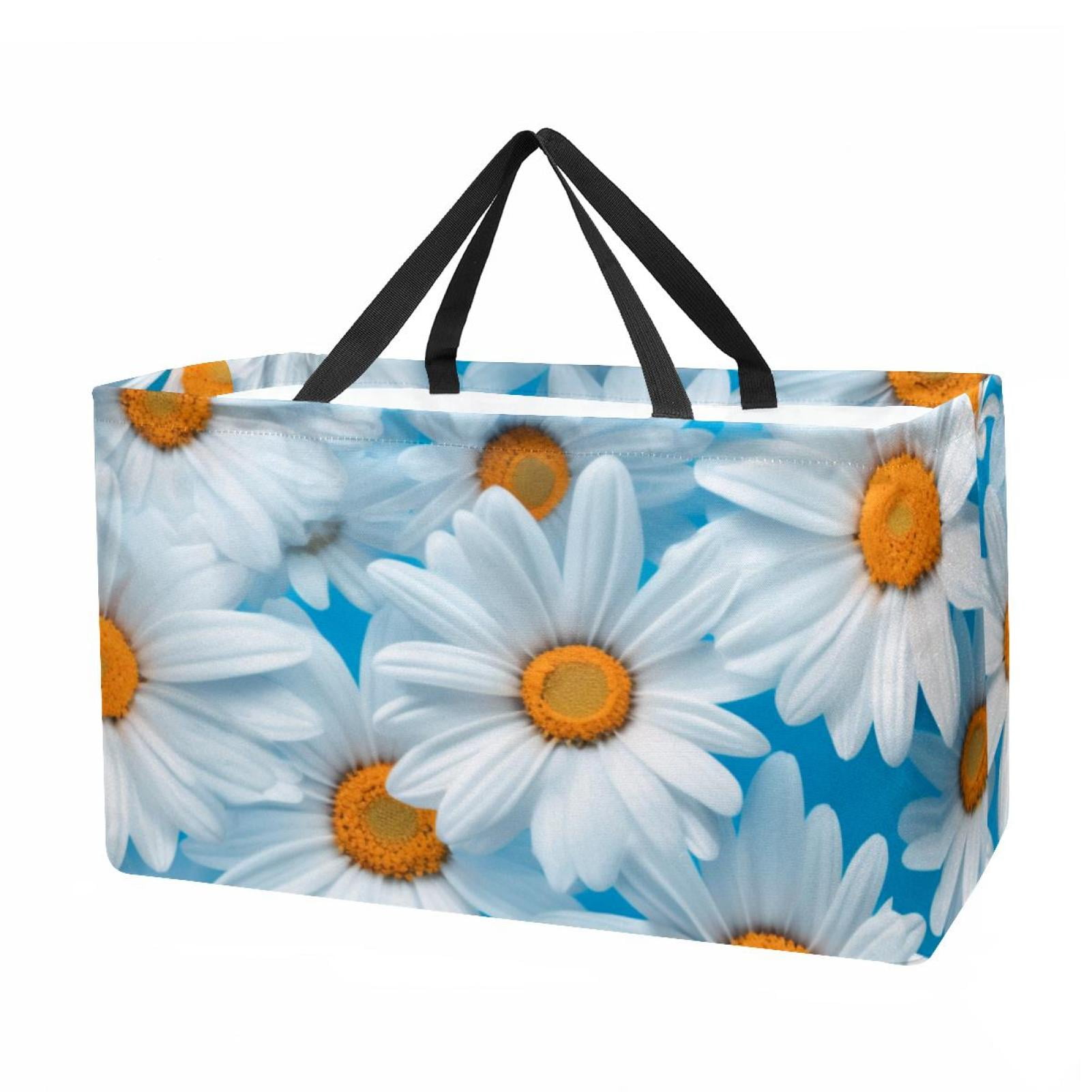 Daisy Large Capacity Reusable Foldable Decorative Box Storage Bin ...