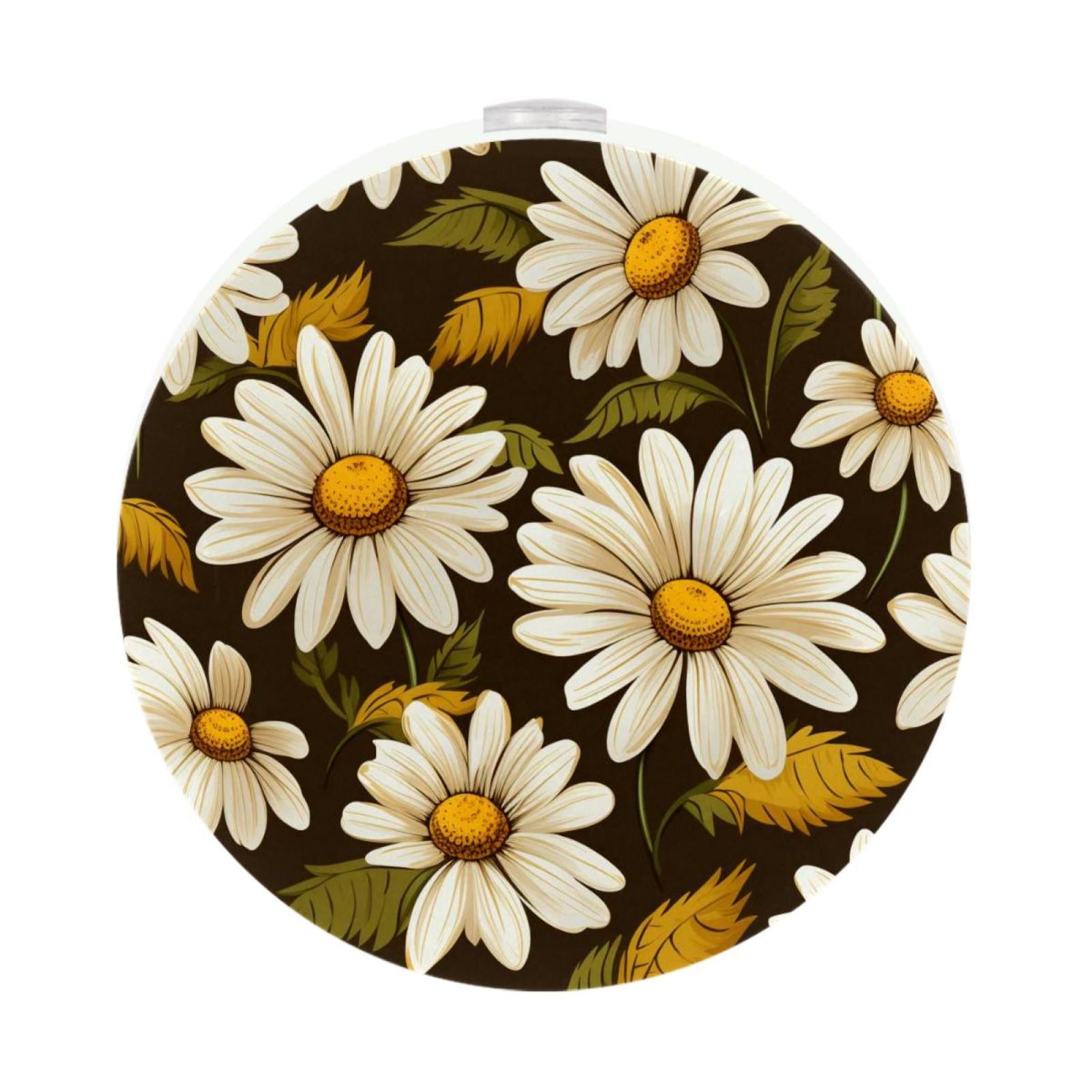 Daisy Led Round Night Light-2pcs, Gentle Glow Plug in Wall Lamp for ...