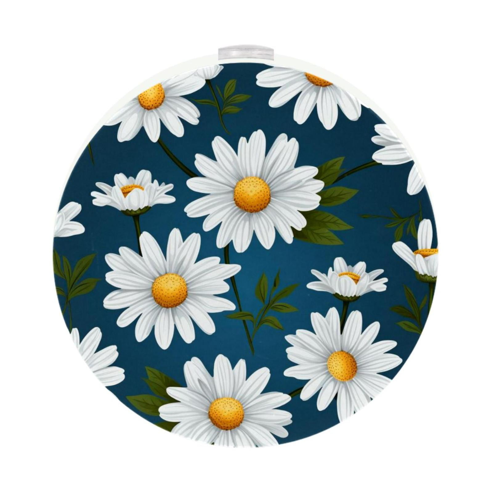 Daisy Led Round Night Light-2pcs, Gentle Glow Plug in Wall Lamp for ...