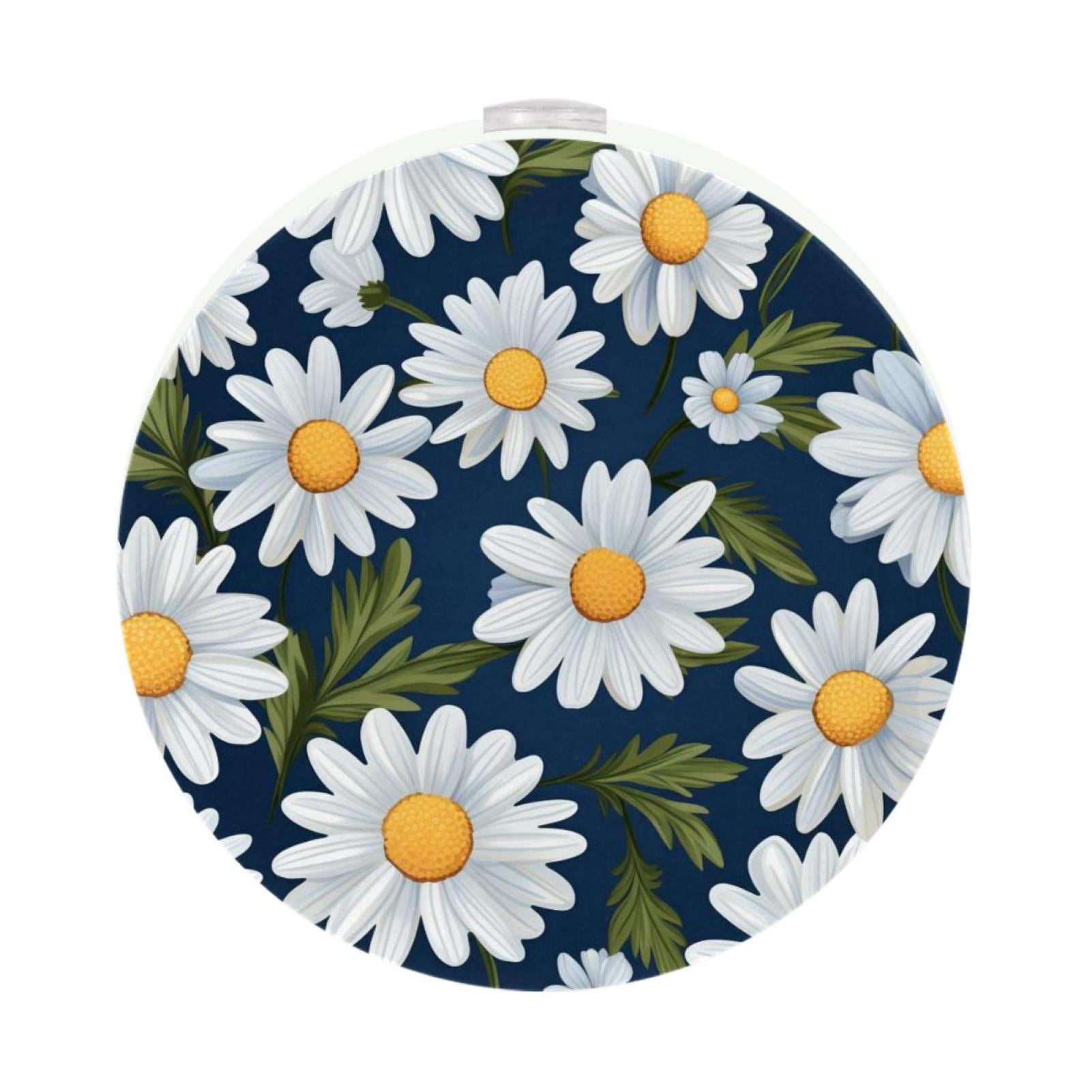 Daisy Led Round Night Light-2pcs, Gentle Glow Plug in Wall Lamp for ...