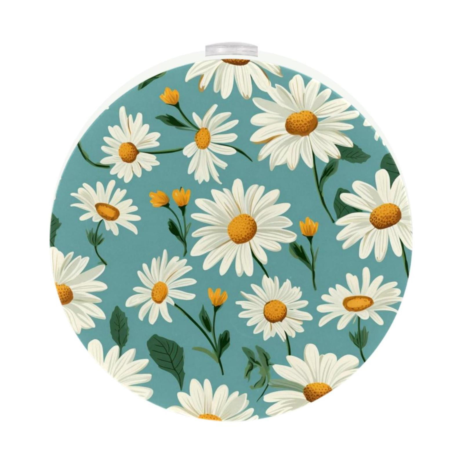Daisy Led Round Night Light-2pcs, Gentle Glow Plug in Wall Lamp for ...