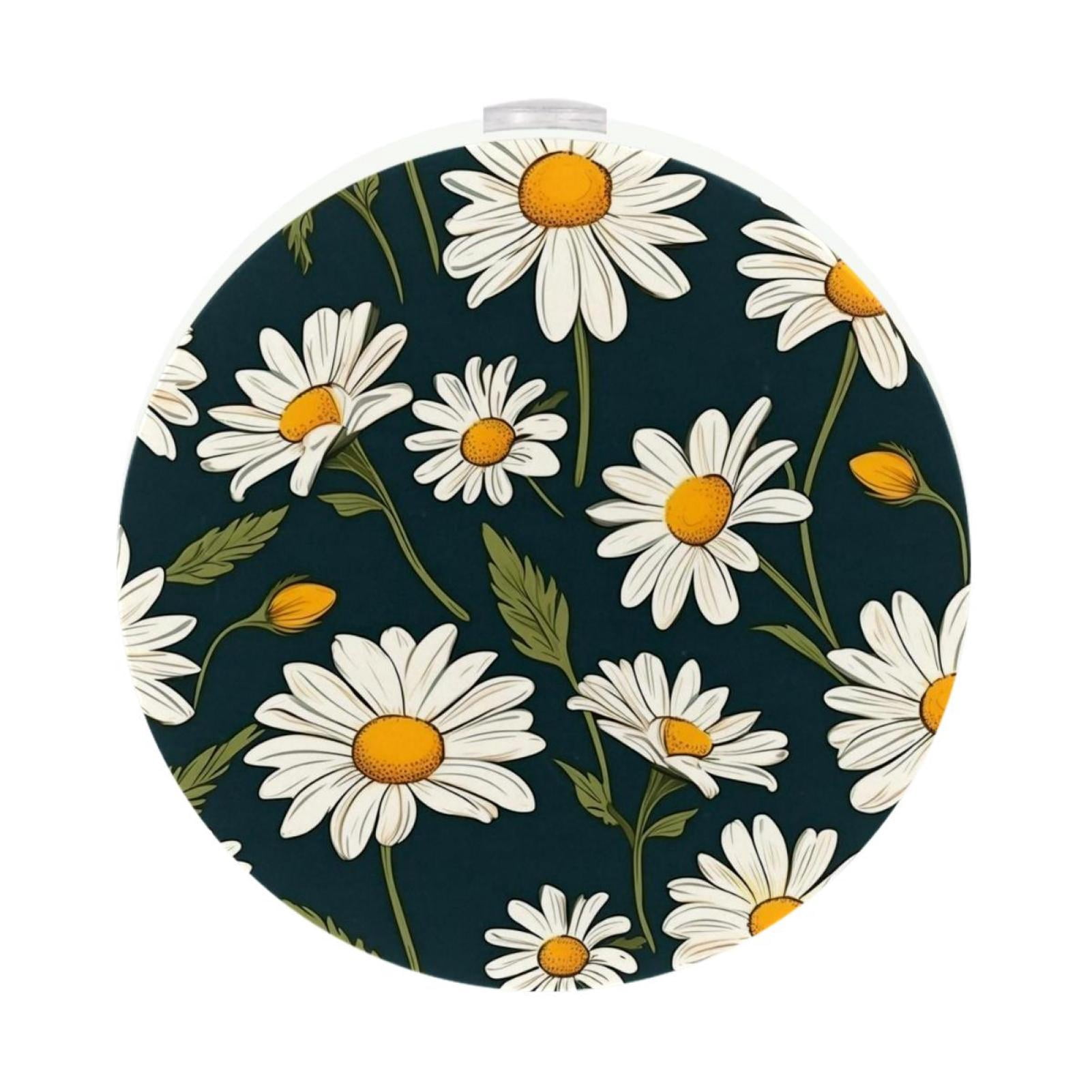 Daisy Led Round Night Light-2pcs, Gentle Glow Plug in Wall Lamp for ...