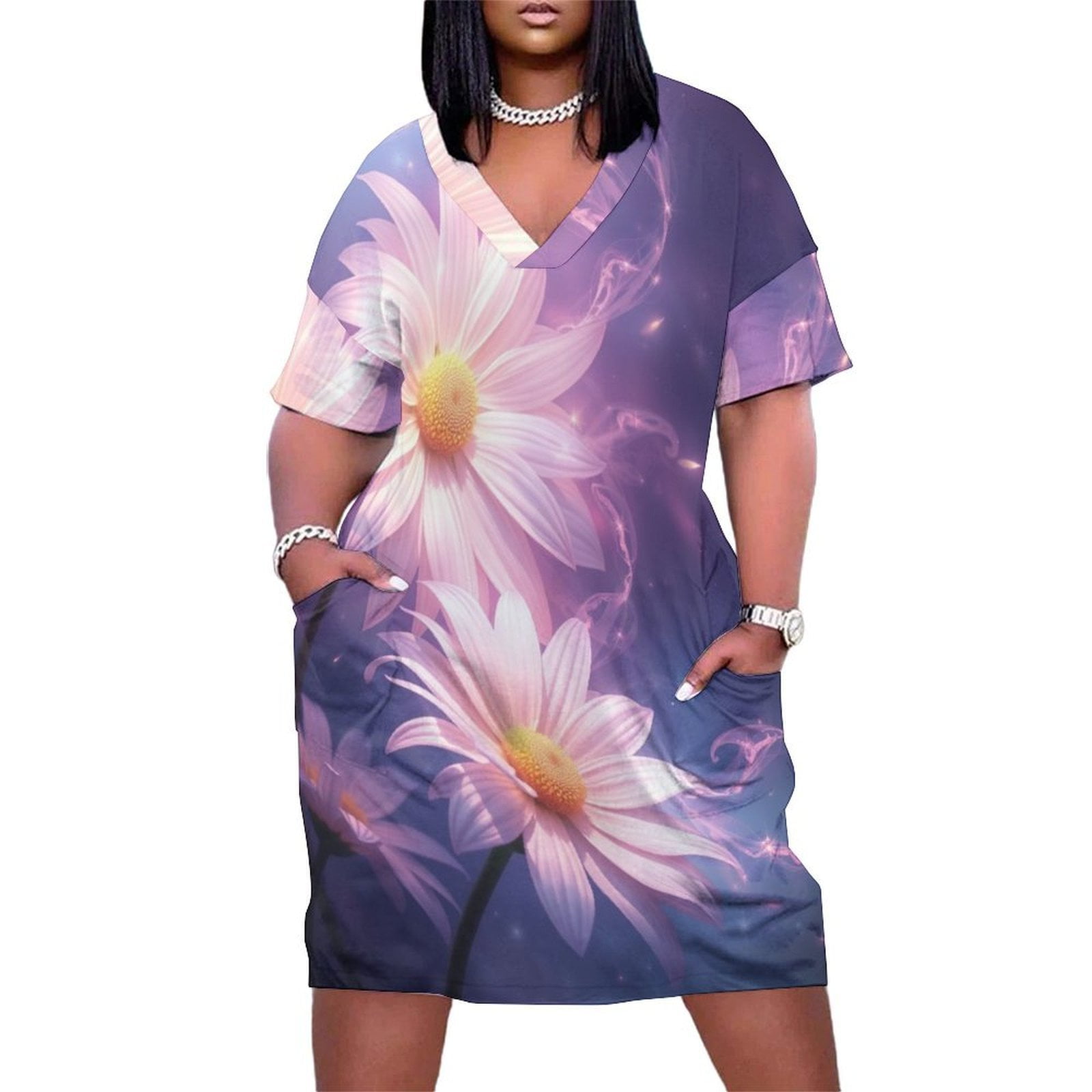 Daisy Loose Pocket Dress Elegant Women"s Dresses for Wedding Wedding Dresses for Woman - Walmart.com