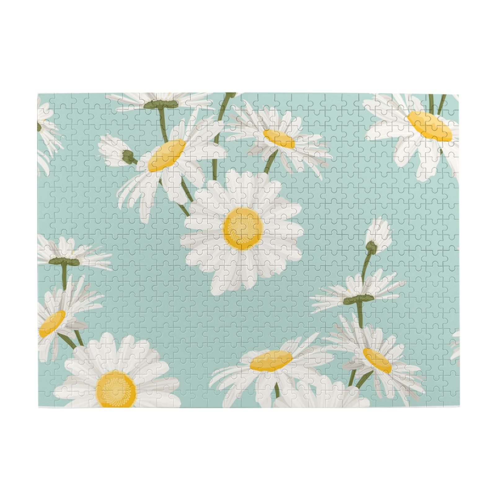 Daisy Lush Flower Floral, Jigsaw Puzzles 500 Pieces Wooden Jigsaw Toy ...