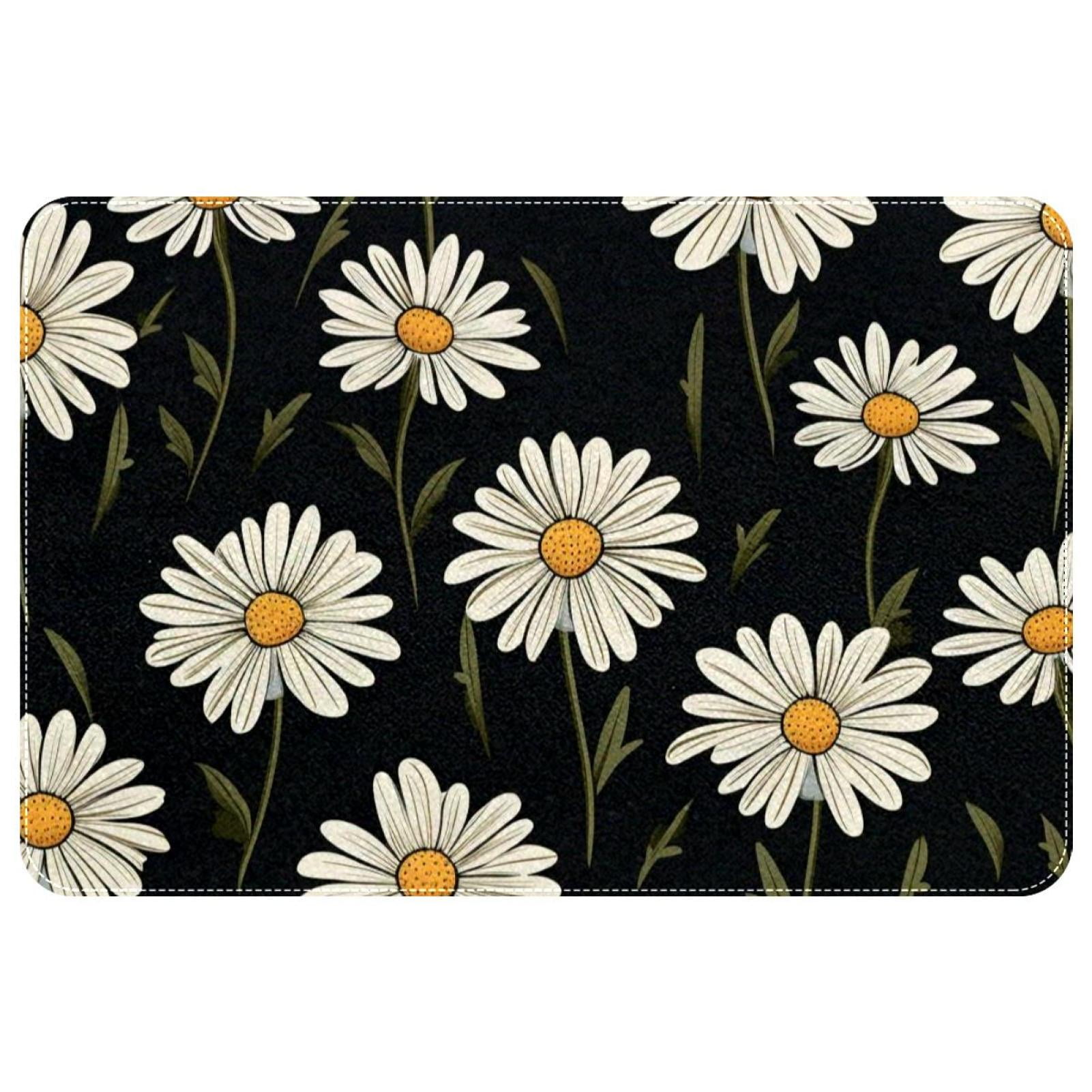 Daisy Machine Washable Non-Slip Polyester Indoor Floor Rug and Chair ...