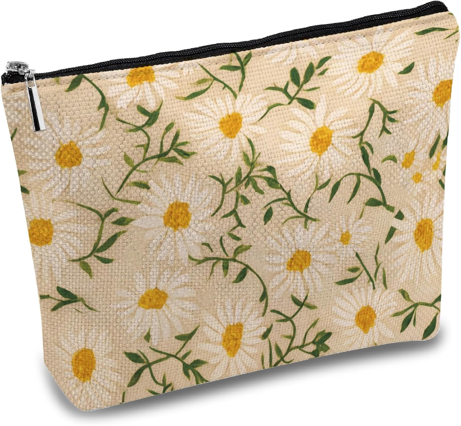 Daisy Makeup Bags for Purse Multi-Function Cosmetic Bag with Metal ...