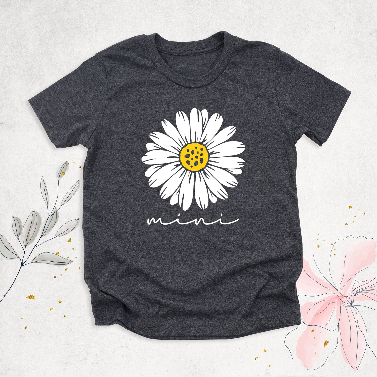 Daisy Mimi Mama Mini Matching Shirt, First Mothers Day Gift Tee, Mommy ...