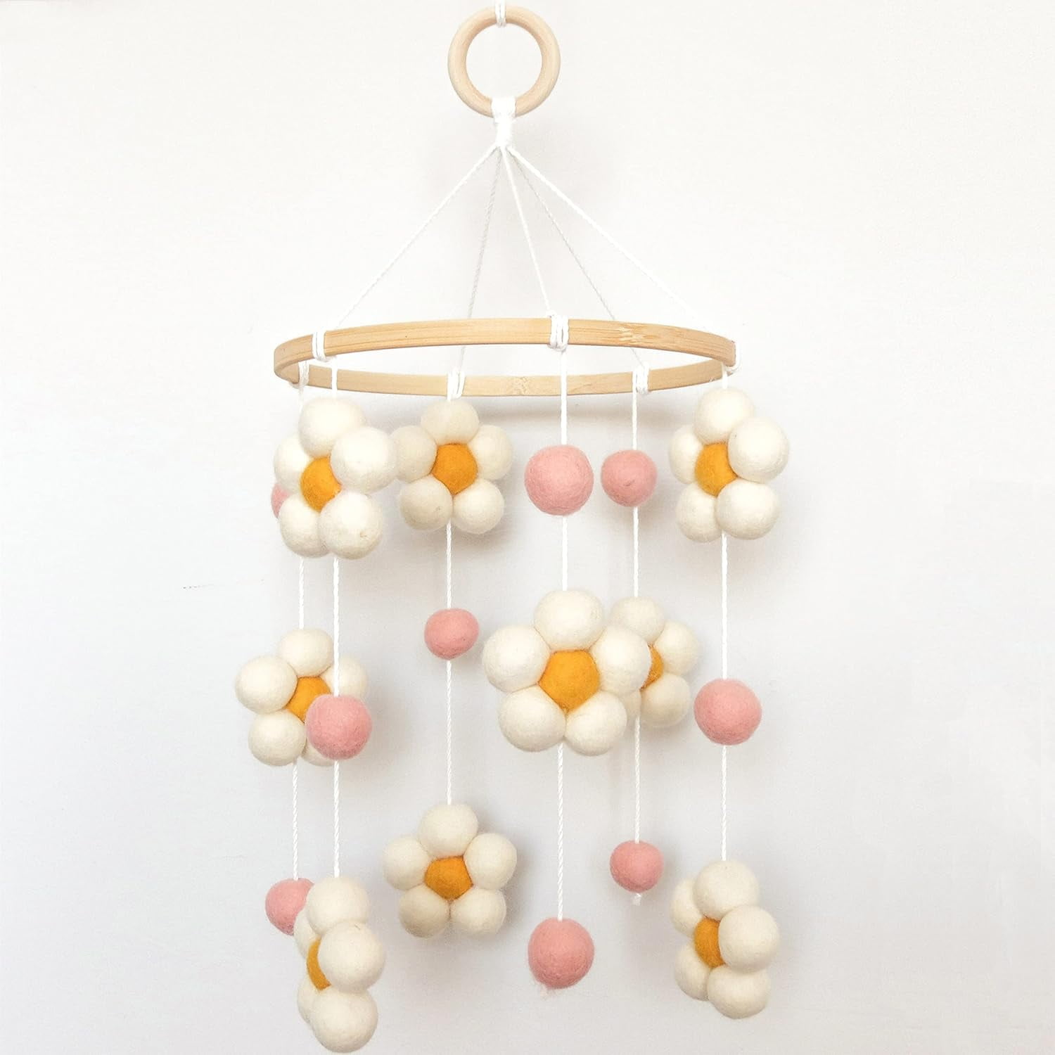 Daisy Mobile for Crib, Baby Crib Mobile for Girls, Baby Mobile for ...