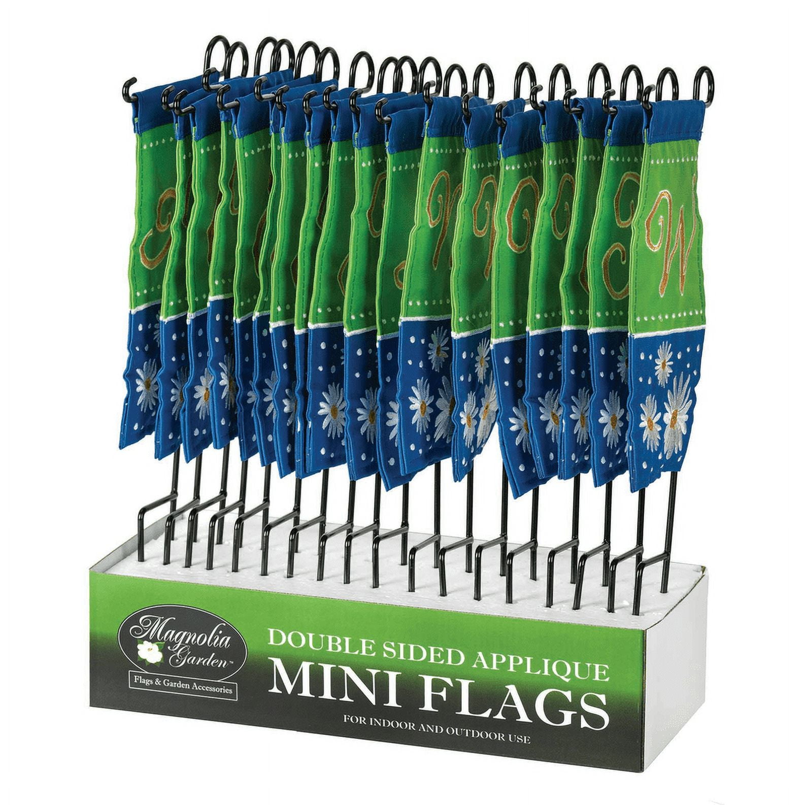 Daisy Monogram Mini Flag 18 Pc Assortment With Display - Walmart.com