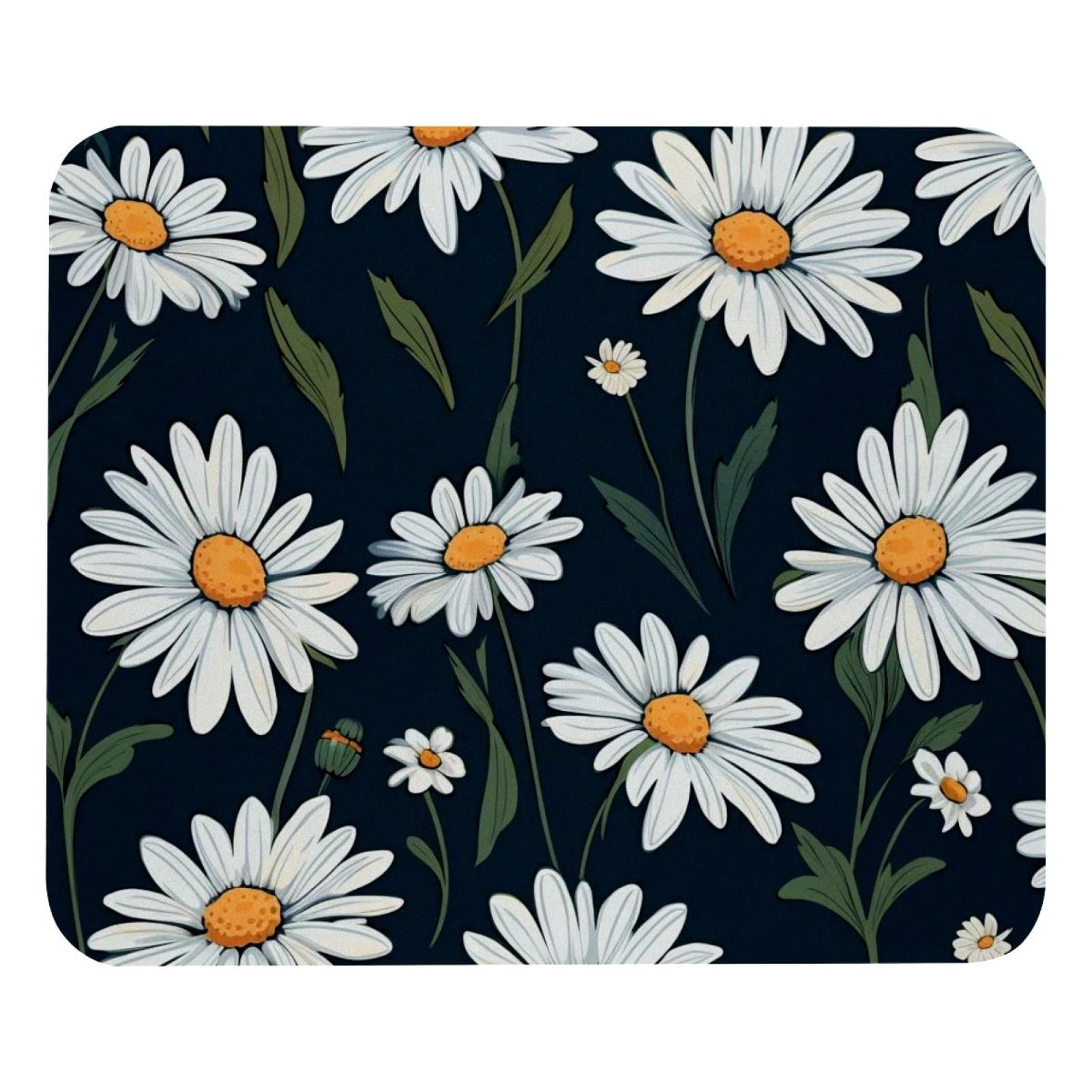 Daisy Mouse Pad, Personality Design Rubber Base for Office Decor for ...