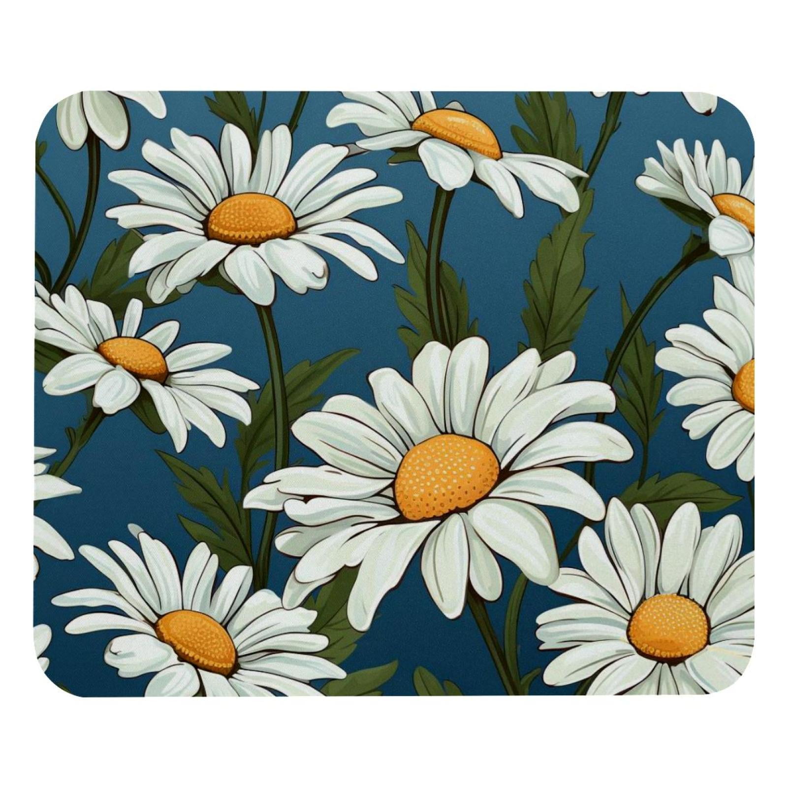 Daisy Mouse Pad, Personality Design Rubber Base for Office Decor for ...