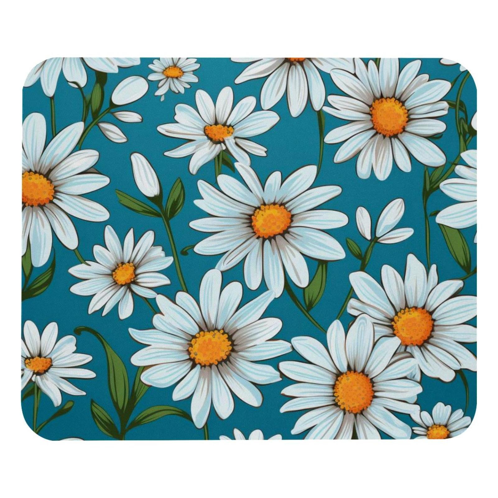Daisy Mouse Pad, Personality Design Rubber Base for Office Decor for ...