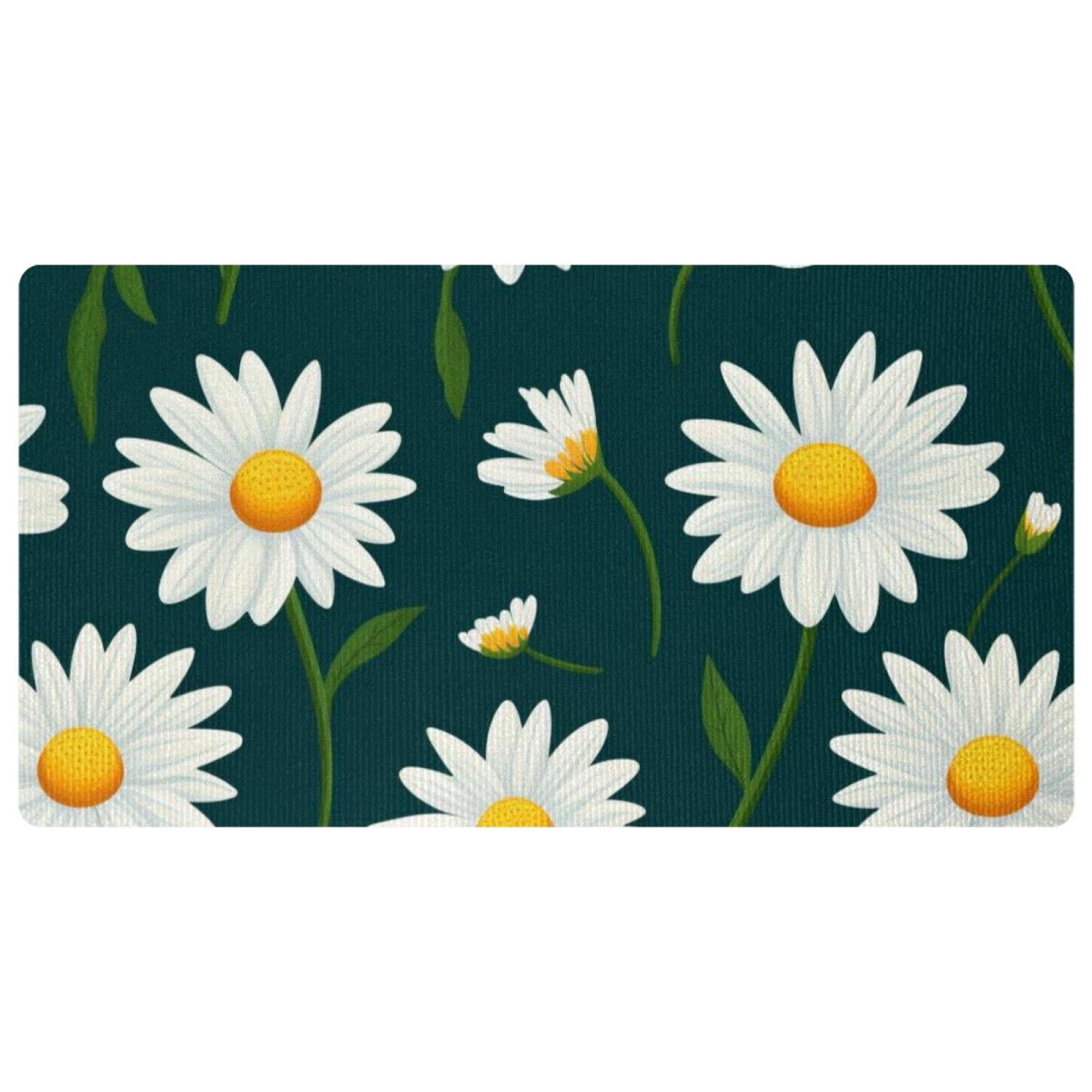 Daisy Mouse Pad , Soft Cute Computer Mouse Mat with Rubber Base, Easy ...