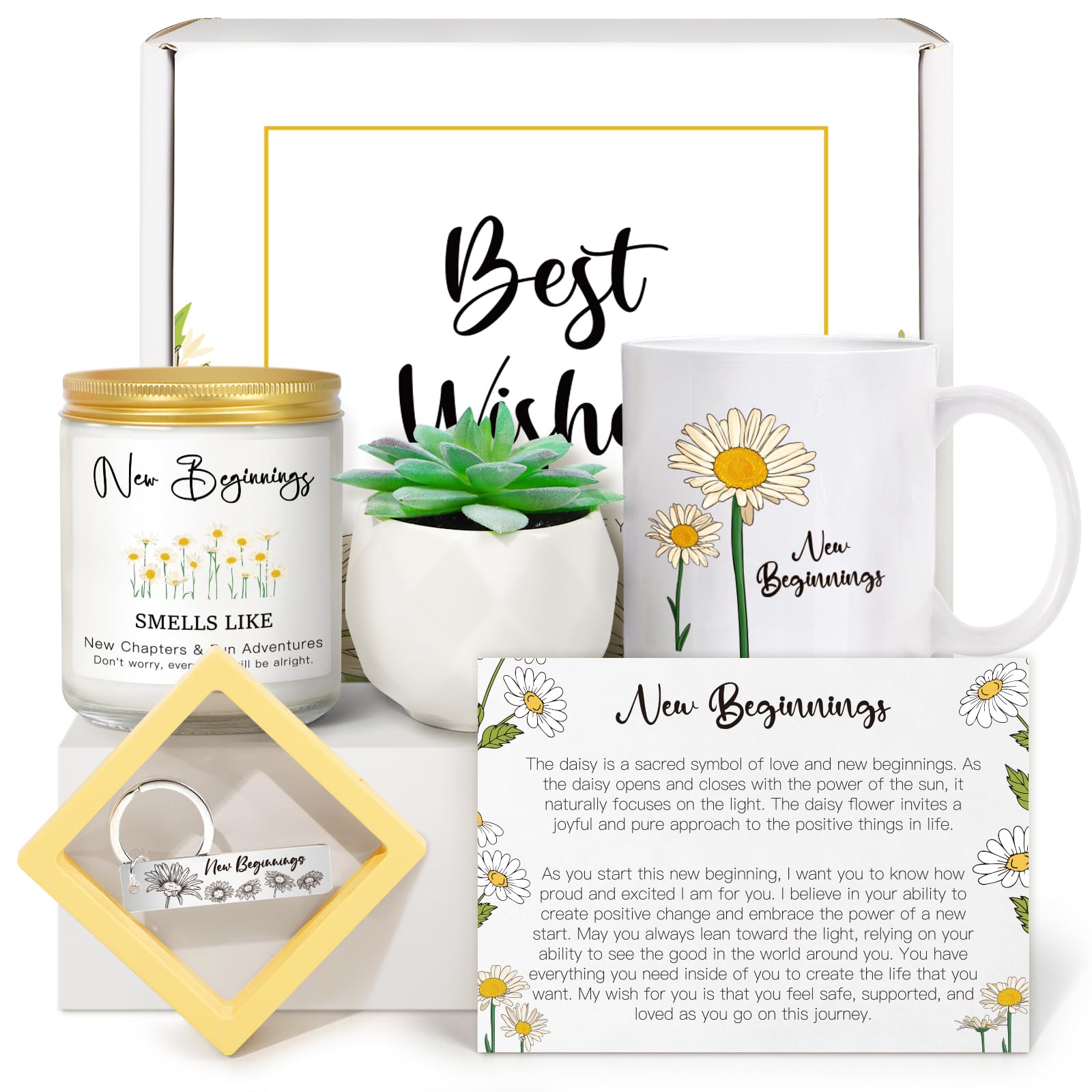 Daisy New Beginnings Gift Box for Women, Farewell Good Luck Present for ...