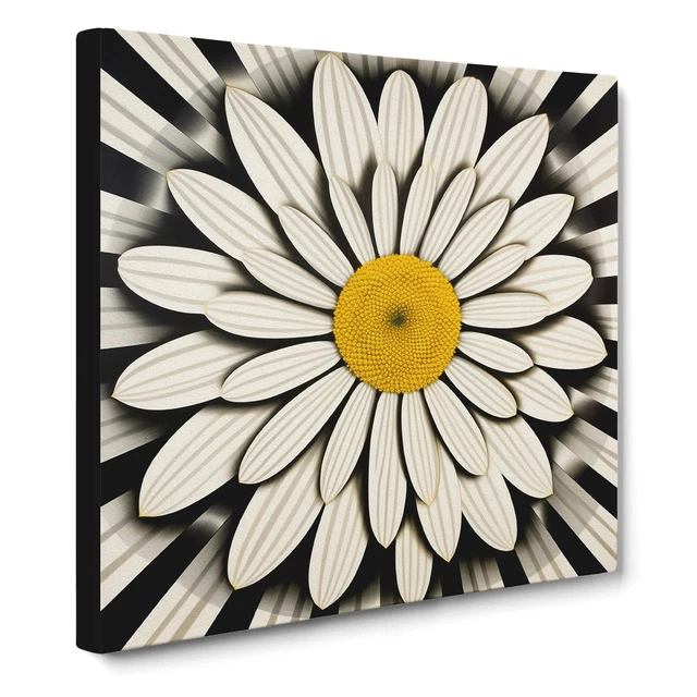 Daisy Op Art Print Decor Dining Room Living Room Art Home Decor Vintage ...