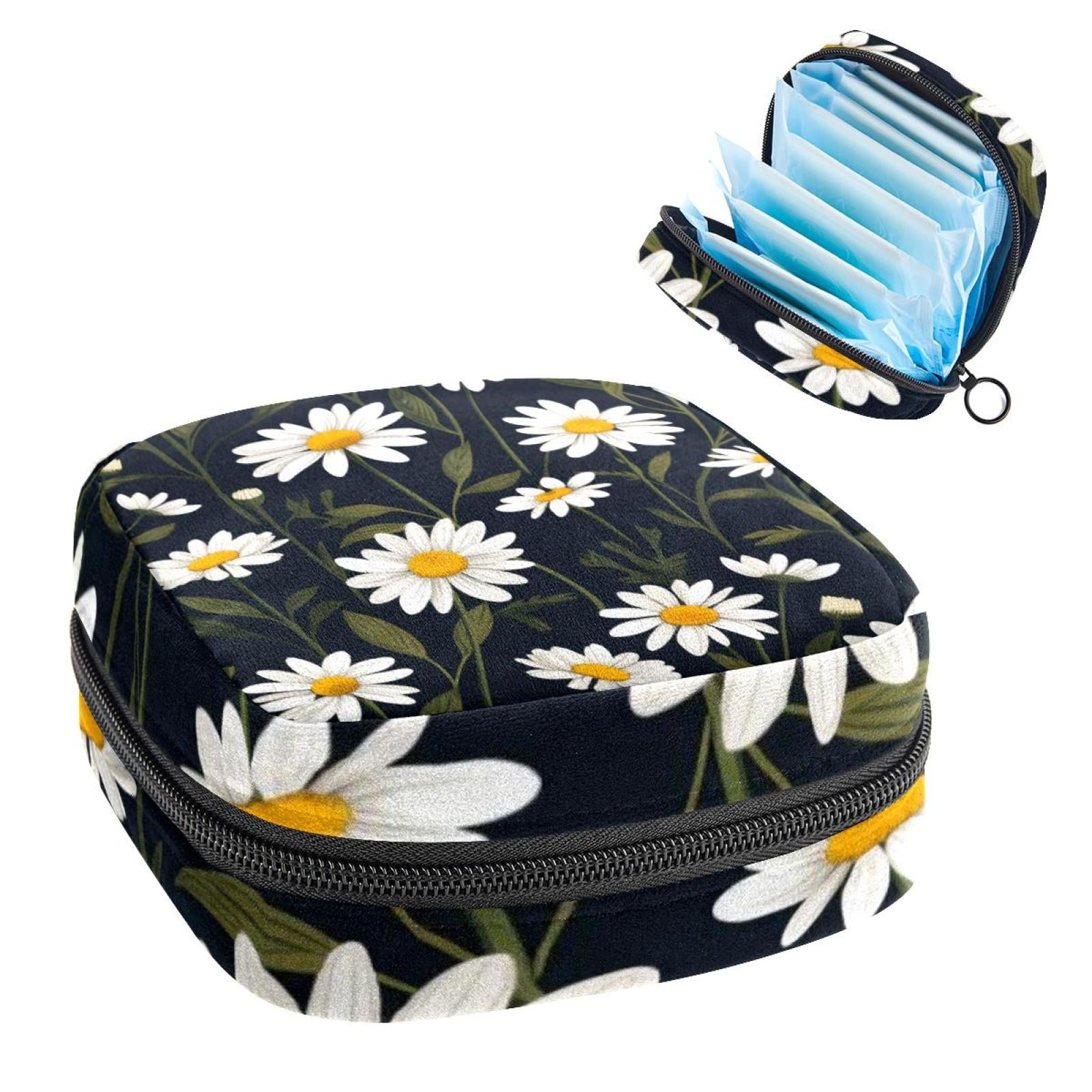 Daisy Pad Bag Period Bag Sanitary Pad Storage Bag - Mini Pouch for ...