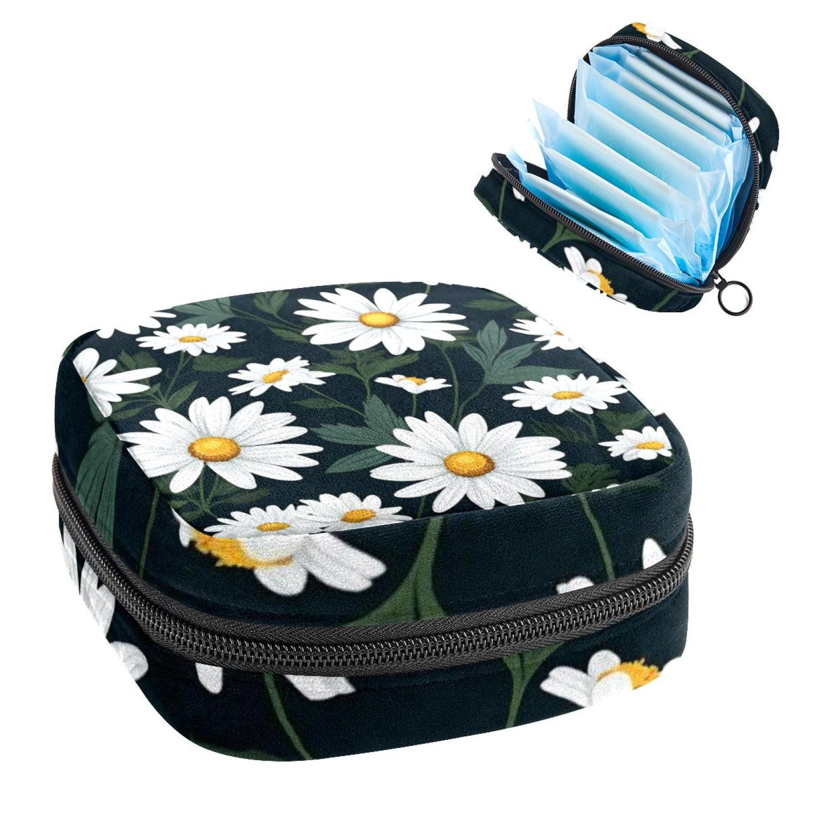 Daisy Pad Bag Small Bag Canvas Pouch with Zipper Small Pouch with ...