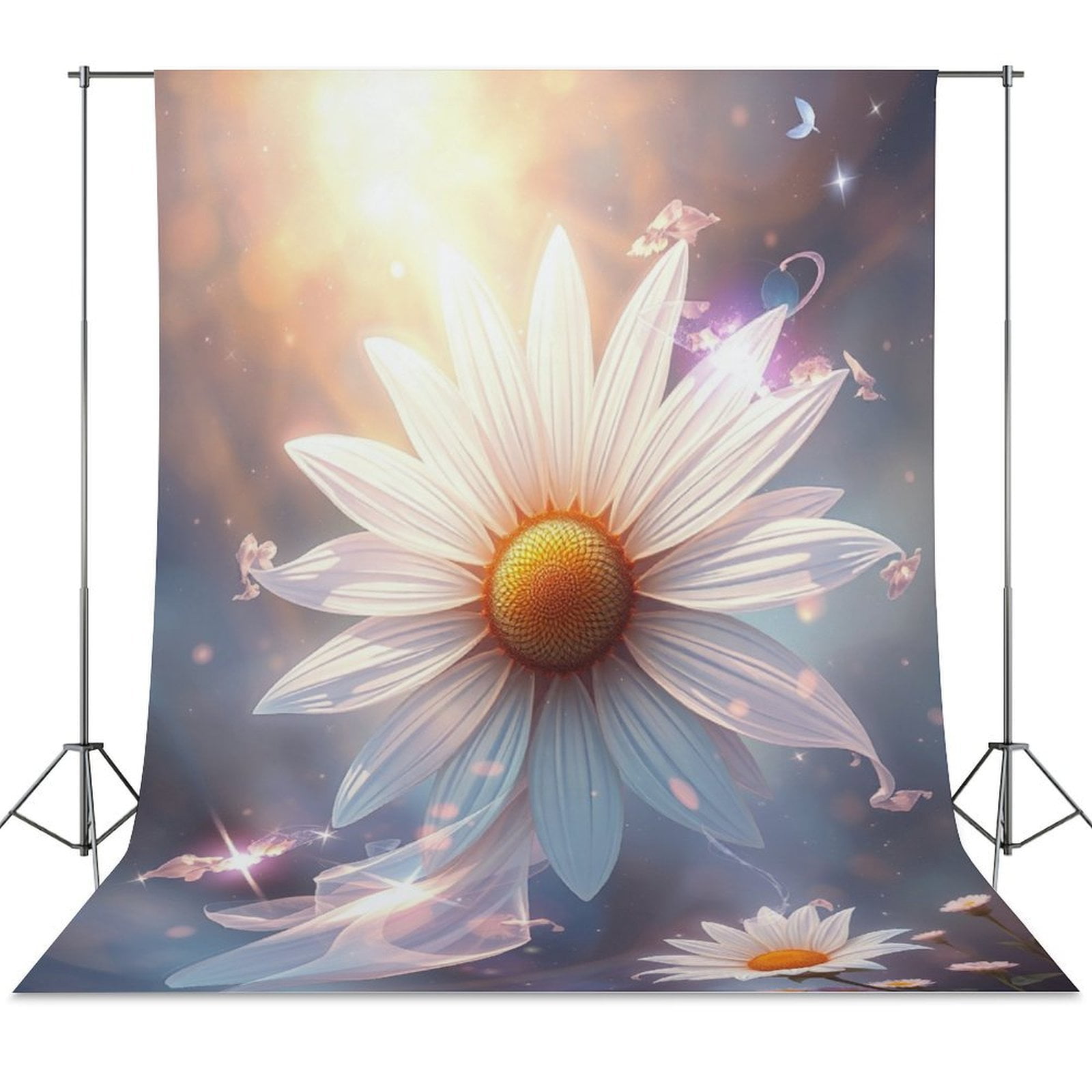 Daisy Party Backdrop Birthday Decoration Backgrounds for Photographs ...