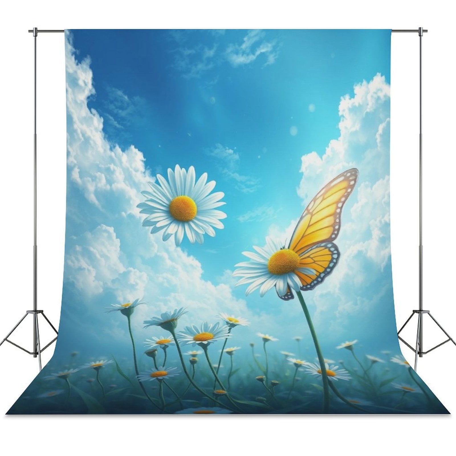 Daisy Party Backdrop Birthday Decoration Backgrounds for Photographs ...