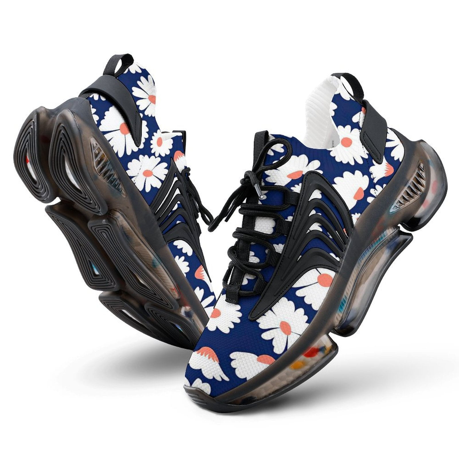 Daisy Pattern Walking Shoes for Men Woman Lightweight Tennis Fashion ...