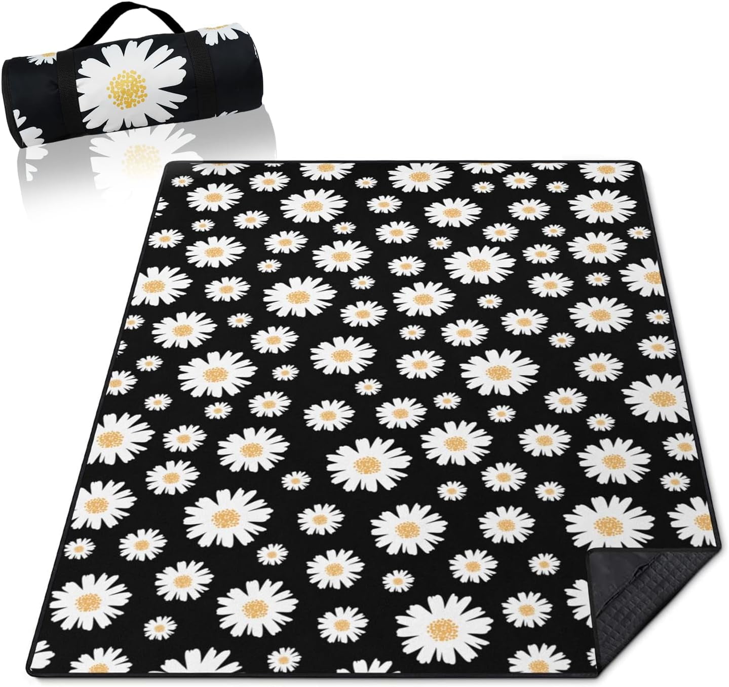 Daisy Picnic Blankets Waterproof Foldable60’‘x80'''', Flowers Floral ...