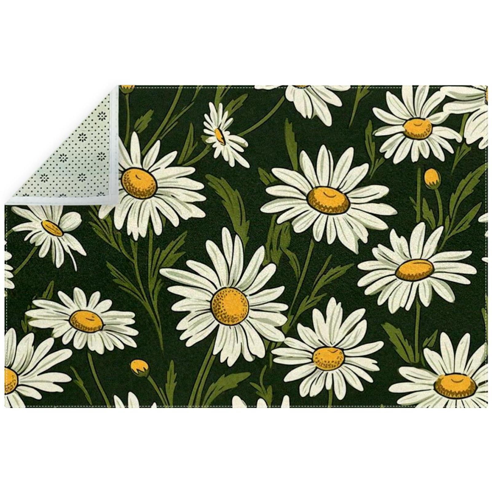 Daisy Polyester Indoor Mat for Comfort and Style - Home or Office Use ...