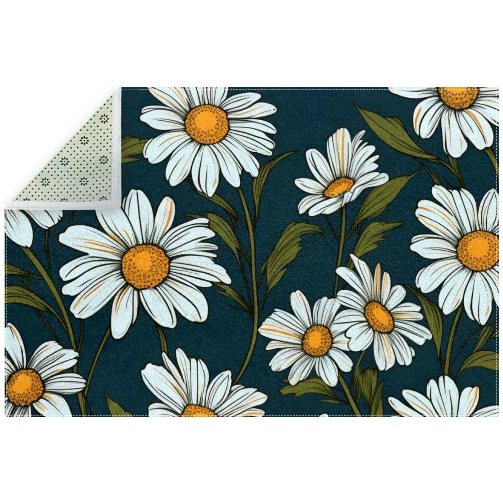 Daisy Polyester Indoor Mat for Comfort and Style - Home or Office Use ...