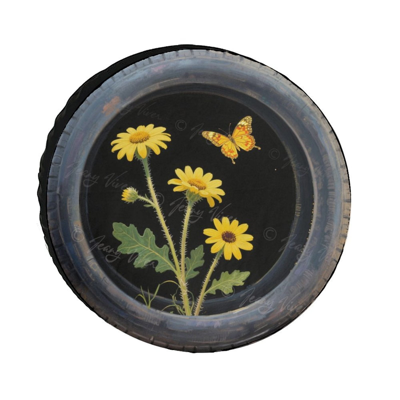 Daisy RV Spare Tire Cover, Trailer Tire Covers for Truck SUV Camper ...