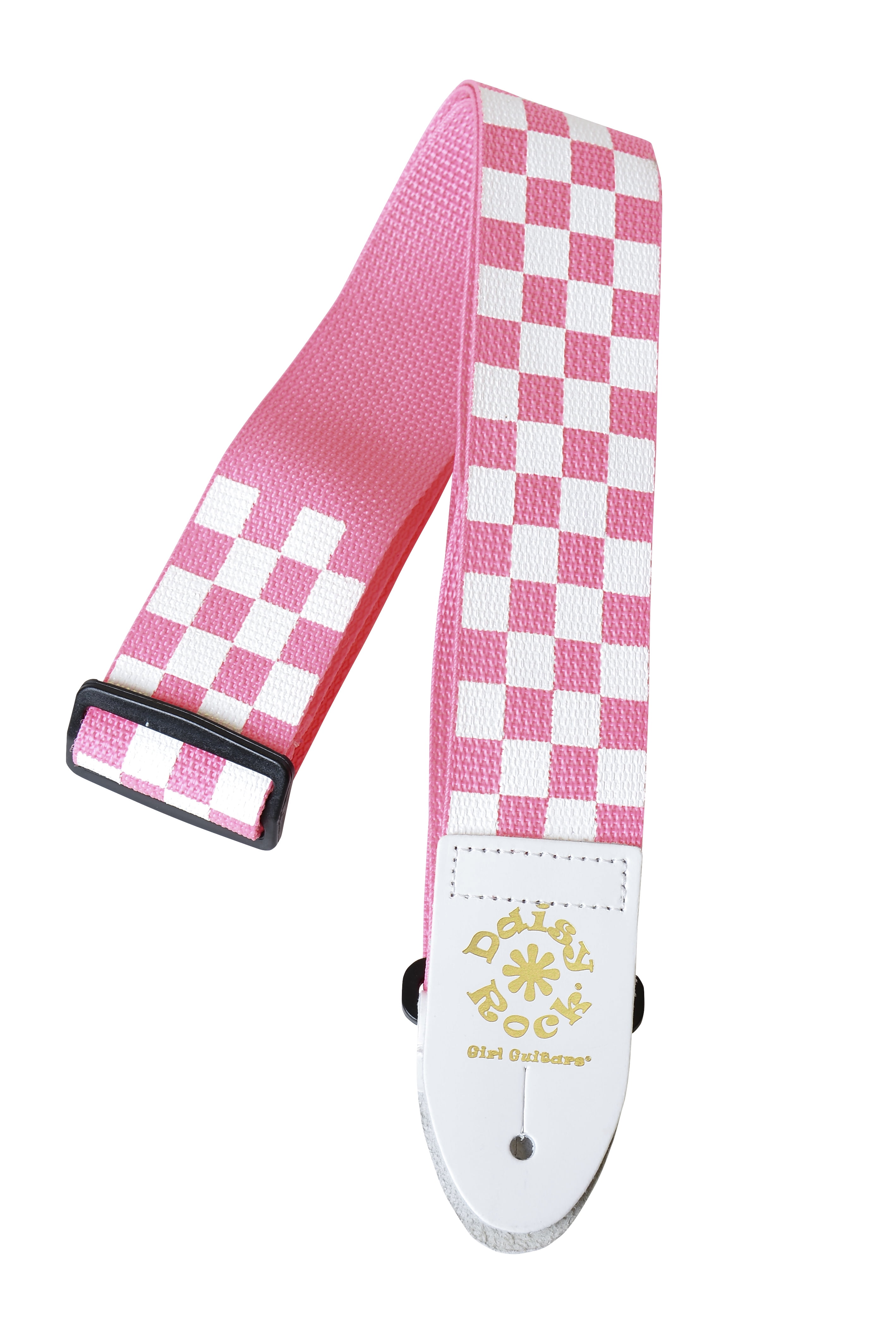Daisy Rock Guitars DRS05 Pink Checker Guitar Strap - Walmart.com