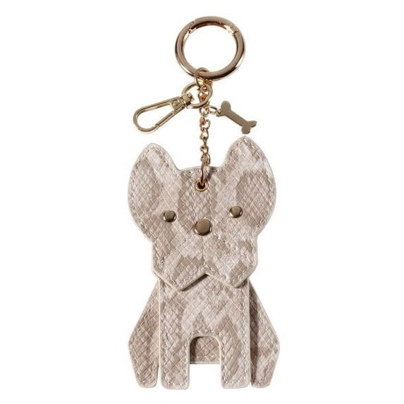 Daisy Rose Dog Keychain with Clasp and Key FOB Ring - PU Vegan Leather ...