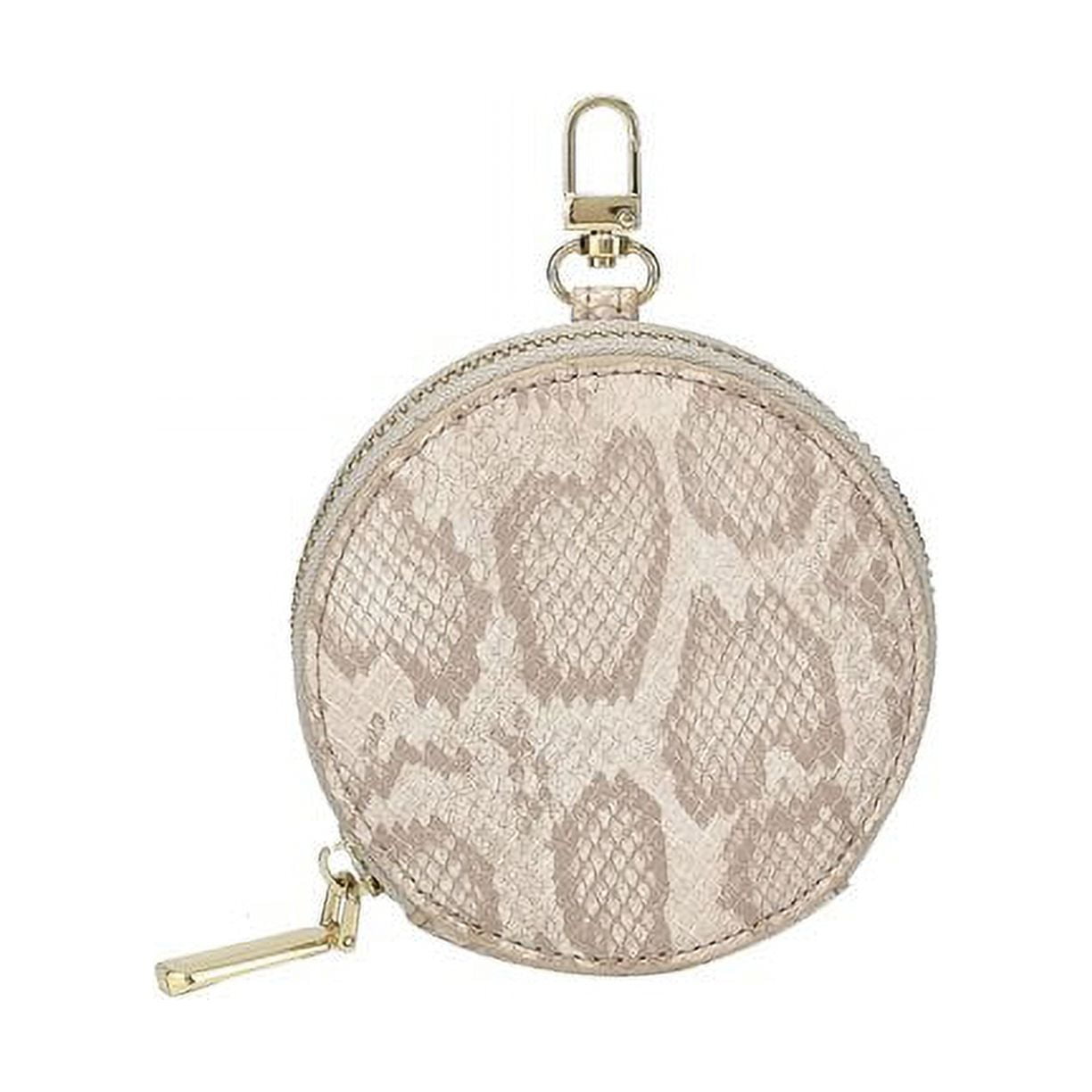 Daisy Rose Round Coin Purse Pouch Change Wallet Holder for Women with ...