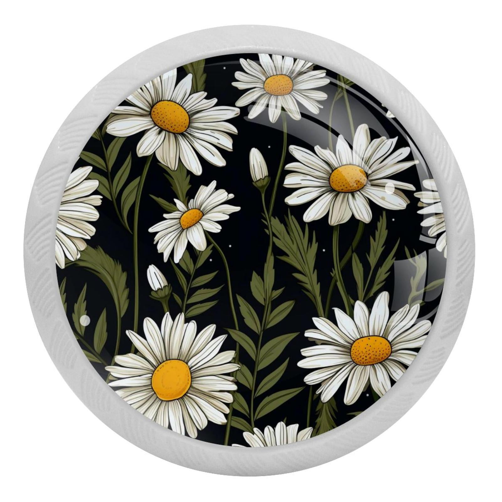 Daisy Round Glow-in-the-Dark Dresser Knobs: Fluorescent Drawer Pulls ...