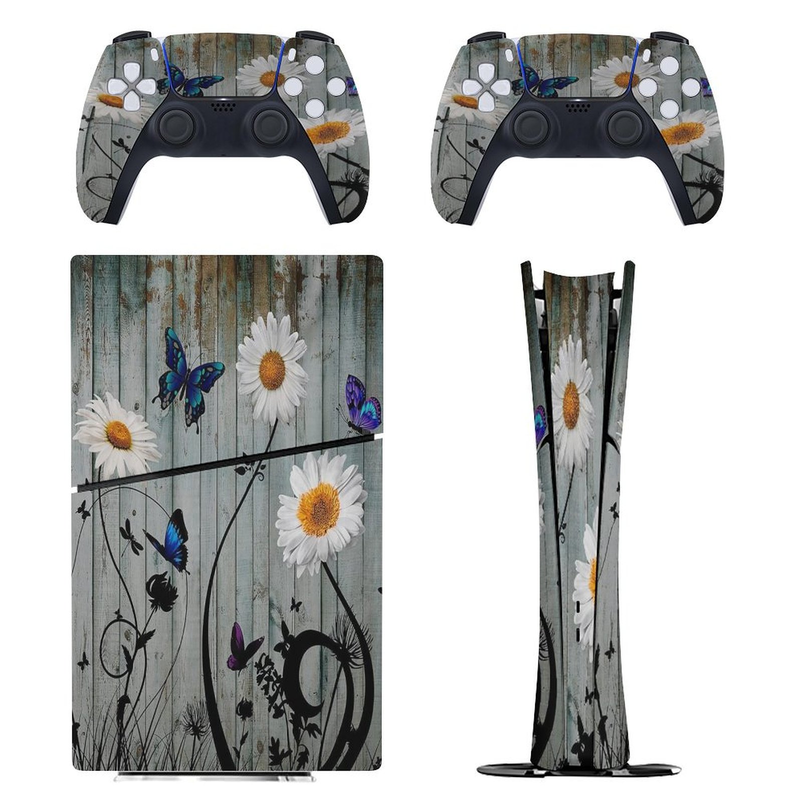 Daisy Rustic Flower PS5/PS5 Pro/PS5 Slim Digital Disc Skin Sticker For ...