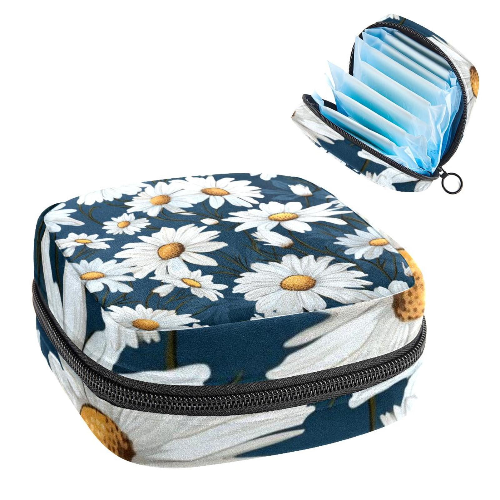 Daisy Sanitary Napkin Bag Mini Pouch Small Cosmetics Zipper Pouch ...