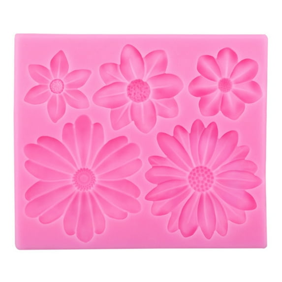 Daisy Shape Fondant Mold Biscuits Mold Cartoon Press Baking Mold ...
