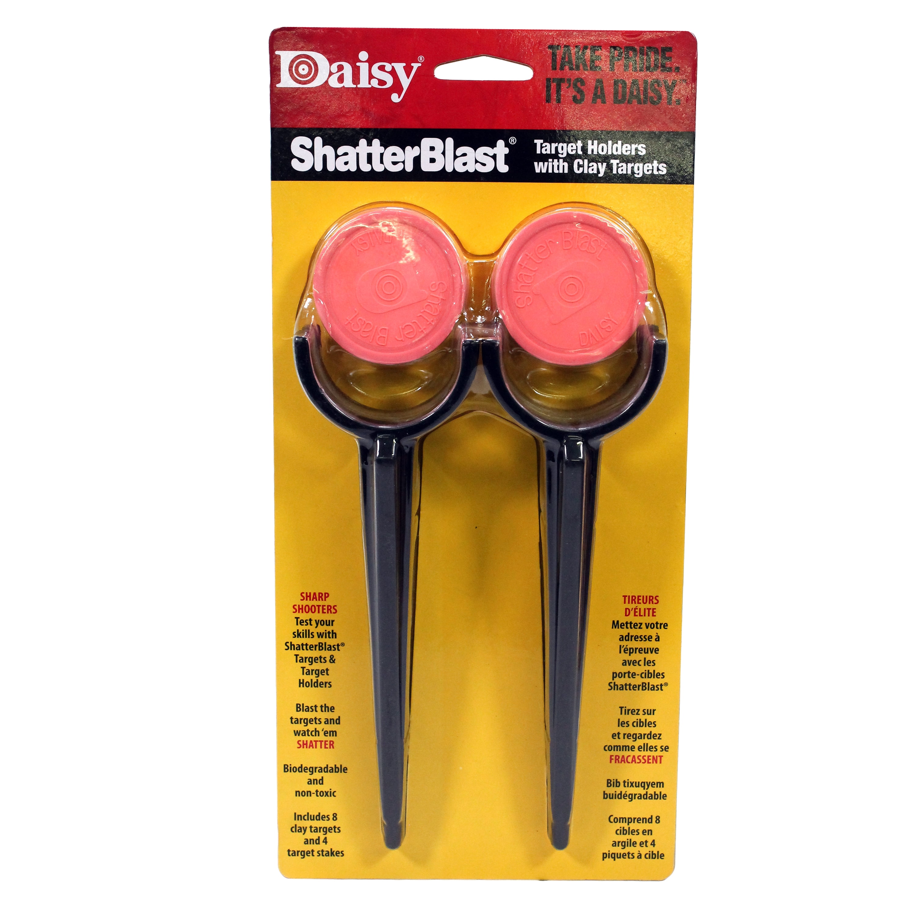 Daisy Shatterblast. 4 target stakes and 8 breakable target disks ...