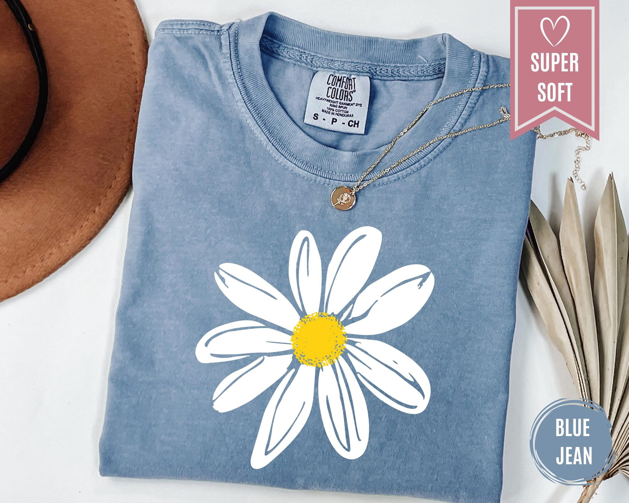 Daisy Shirt Boho Floral Graphic Tee Retro Flower TShirt Daisy Clothing ...