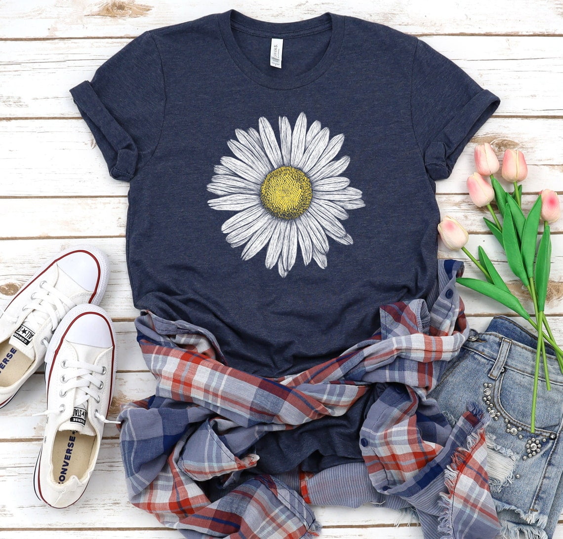 Daisy Shirt, Daisy Lover Shirt, Daisy Woman Shirt, Flower Girl Shirt ...