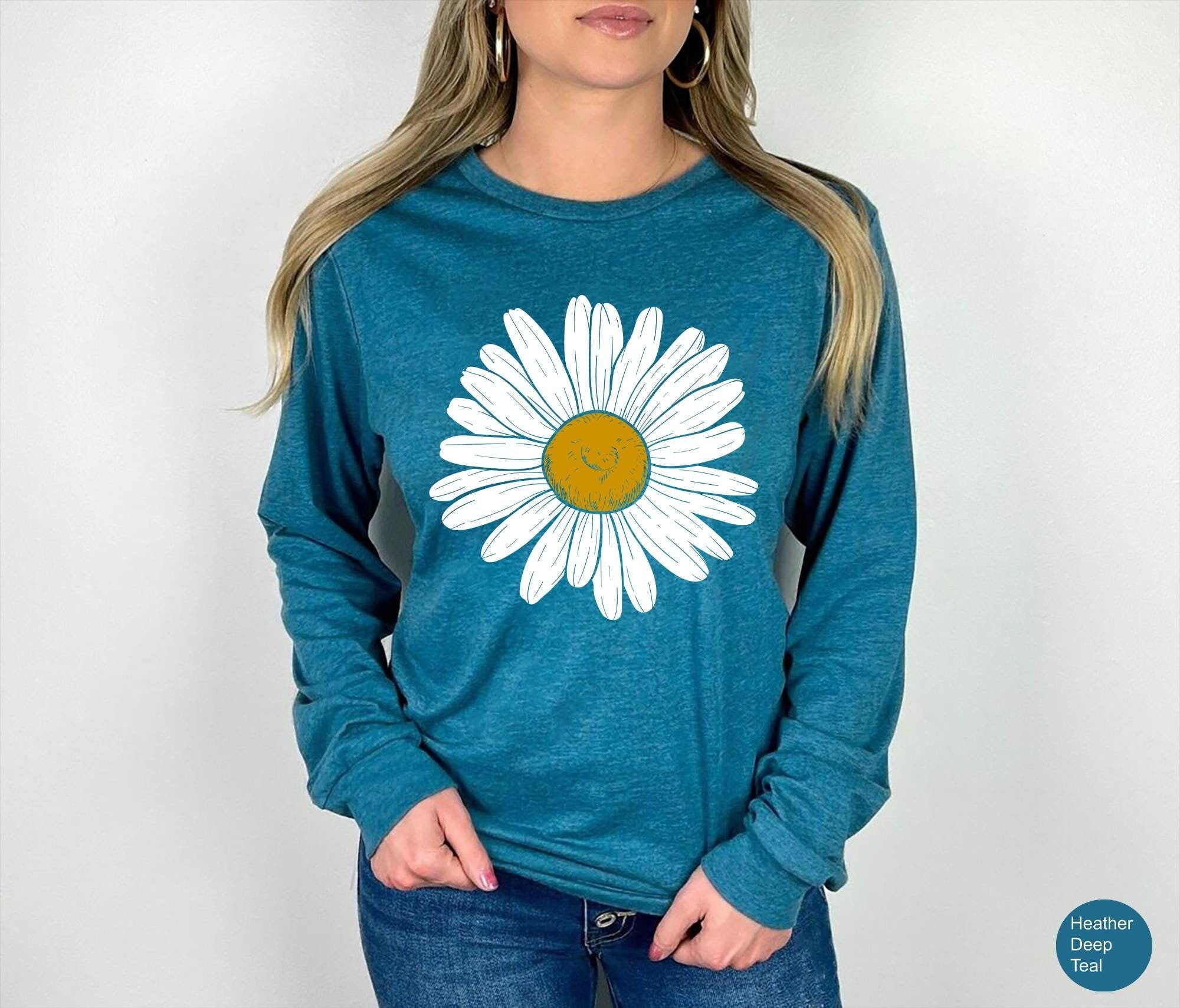 Daisy Shirt, Wildflower Shirt, Boho Shirt, Floral T-shirt Gift, Birth ...