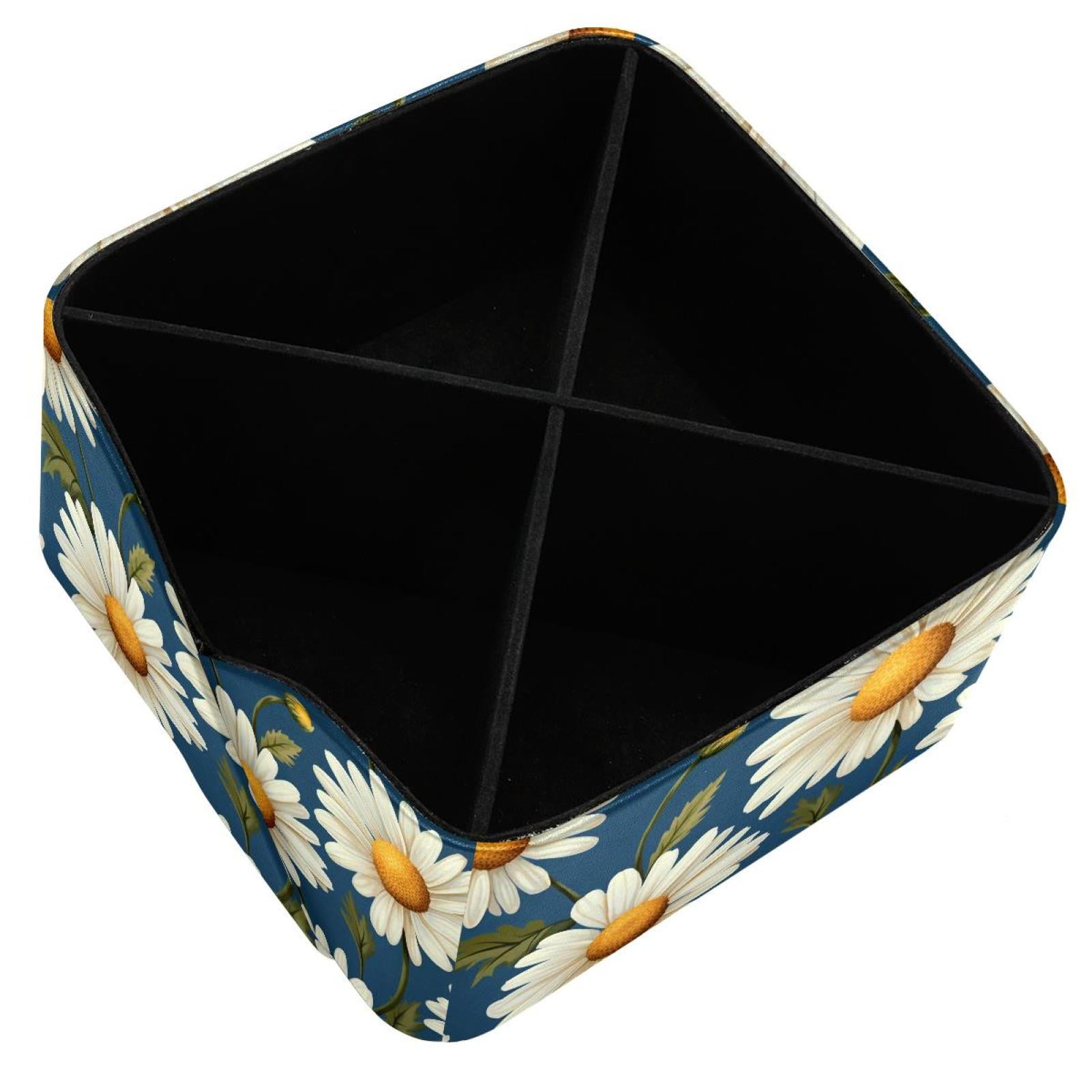 Daisy Square Pencil Holder Organizer Case with 4 Compartments, Removable Dividers - Walmart.com