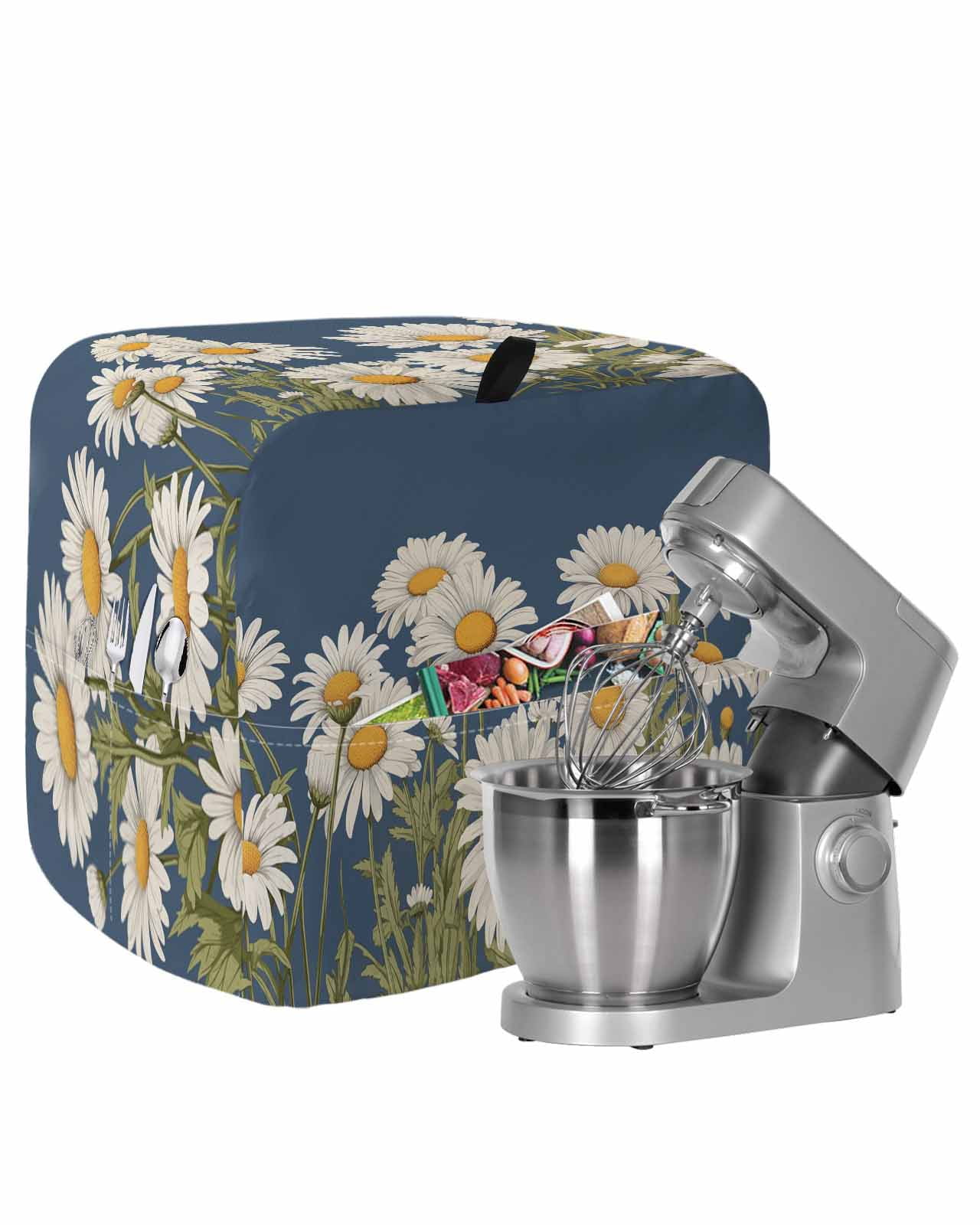 Daisy Stand Mixer Dust Cover with Storage Pocket & Handles,Spring ...