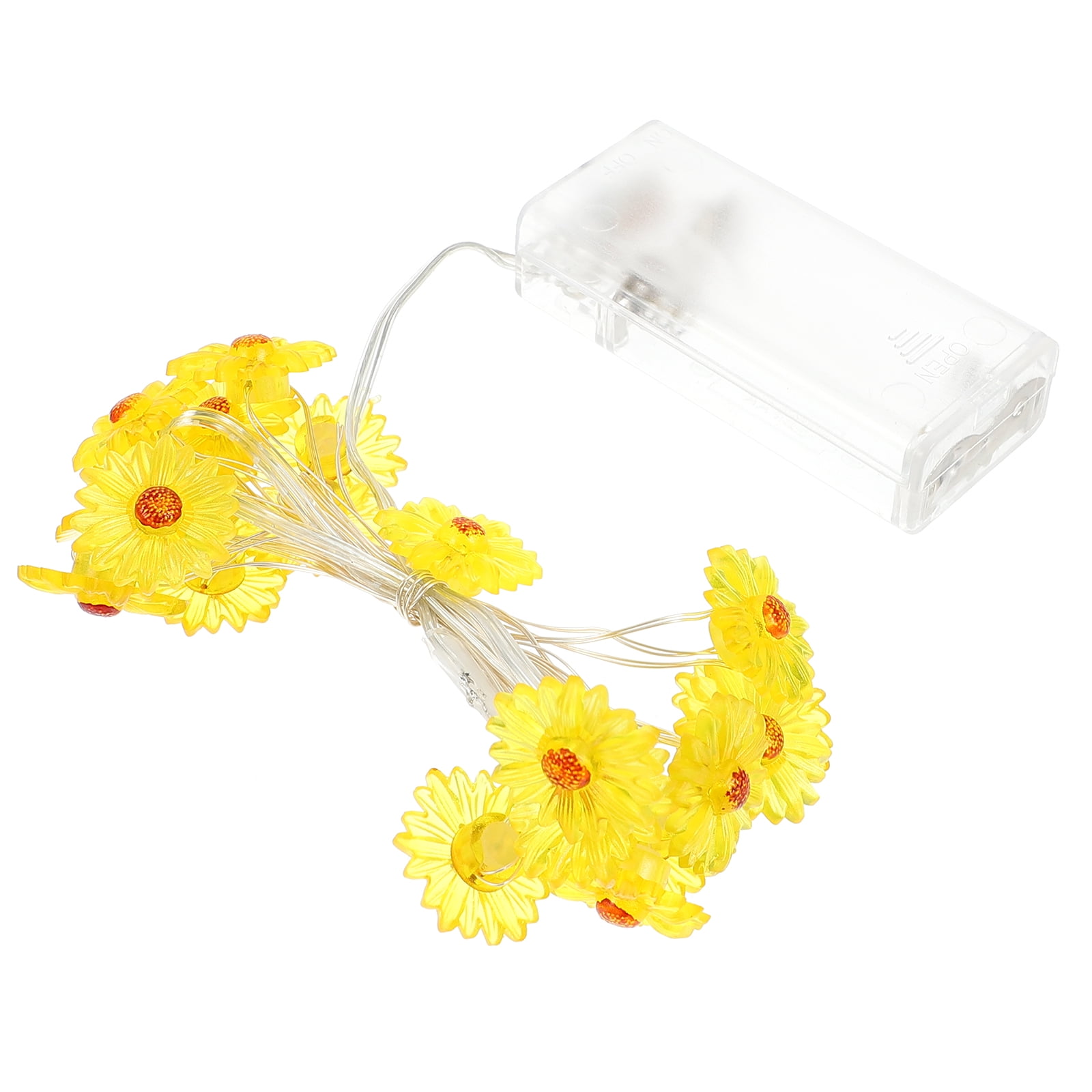 ONAPARTER Daisy String Lights Decor Decorative LED Indoor for Decoration Artificial Flower ...