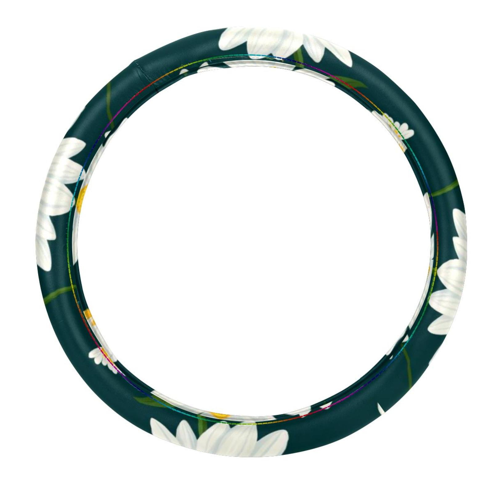 Daisy Stylish Steering Wheel Cover for Car Decoration and Protection ...
