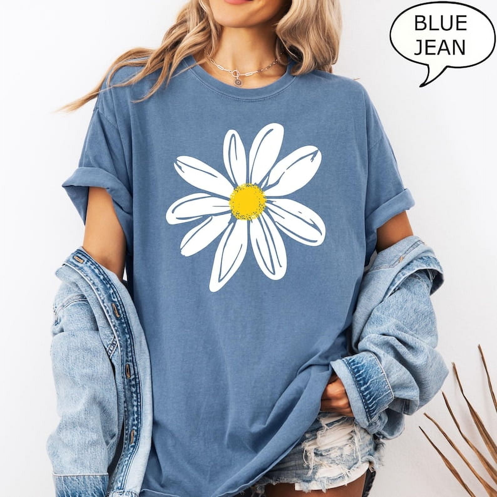 Daisy T-Shirt, Daisy Flower Shirt, Summer Shirt, Floral Shirt, Gift For ...